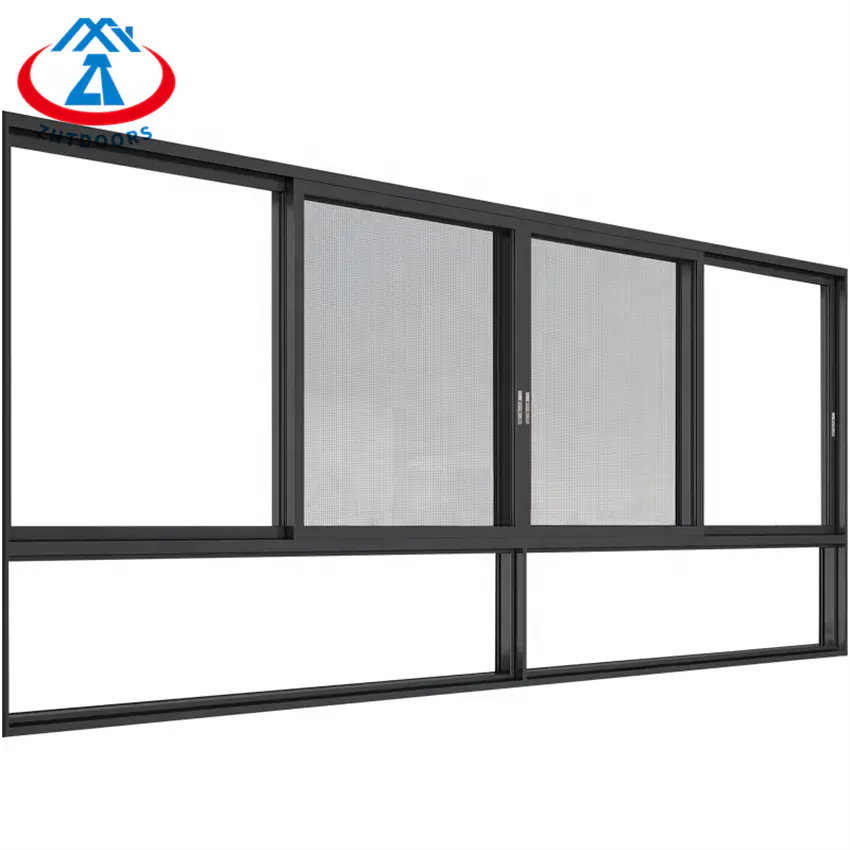Australian Standard Window Doors Double Glass Aluminium Sliding Window